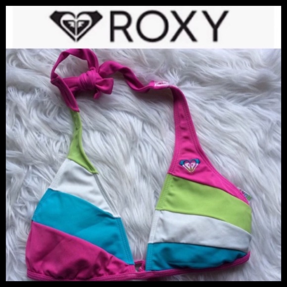 Roxy | Swim | Saleroxy Colorblock Bikini Top | Poshmark